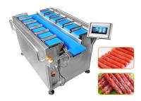 China 12 Head Belt Frozen Fishes Multihead Weigher SUS Water Proof 40WPM for sale