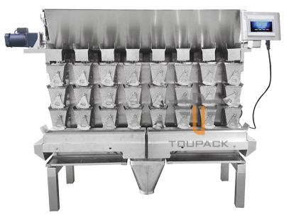 China High Accuracy Memory Bucket Sticky Meat Multihead Weigher Scale 14 Head for sale