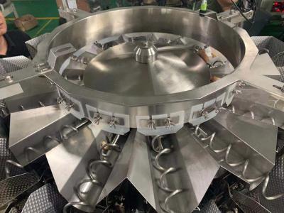 China SS Sticky Oily Food Screw Multihead Weigher High Accuracy 1.3L Waterproof for sale