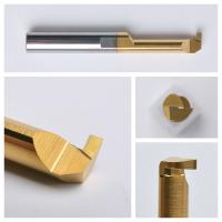 China Tungsten Carbide Small Internal Grooving Tools Gold Color ISO Certified for sale