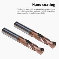 China Custom Carbide Tungsten Drill Bit Hss Straight Taper Shank 2 Flutes for sale