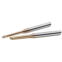 China Micro Deep Groove Long Neck Milling Cutter , 0.1mm Corner Radius End Mills for sale