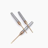 China Micro Deep Groove Long Neck Milling Cutter , 0.1mm Corner Radius End Mills for sale