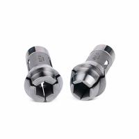 China Precision Swiss Lathe Collets Main Spindle Hex Bore Spring Steel and Carbide Material for sale