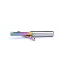China DLC Coating Threading End Mill Single Tooth 60 Degree For Aluminum for sale