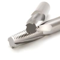 China 3/8 Carbide Thread Milling Cutter BSPT RC 55 Degree with bronze Nano Coating for sale