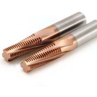 China 3/8 Carbide Thread Milling Cutter BSPT RC 55 Degree with bronze Nano Coating for sale