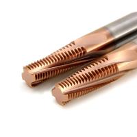 China 3/8 Carbide Thread Milling Cutter BSPT RC 55 Degree with bronze Nano Coating for sale