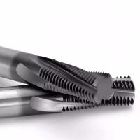 China Full Tooth Threading End Mill , 55 Degree Solid Carbide Thread Milling Tools for sale