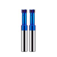 China HRC68 Degree Threading End Mill Cutter Metric ISO Three Teeth For CNC Machining for sale