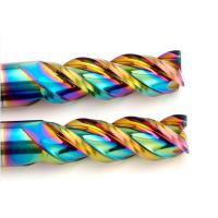 China Aluminum Carbide End Mill DLC Mirror Polish Nano Coating 3 Flutes For CNC Machnining for sale