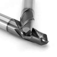 China High Precision CNC Milling Tool Cutter Solid Carbide 2 Flute HRC66 Degree For Cast Iron for sale