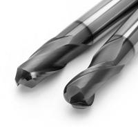 China High Precision CNC Milling Tool Cutter Solid Carbide 2 Flute HRC66 Degree For Cast Iron for sale