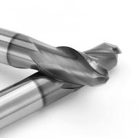 China High Precision CNC Milling Tool Cutter Solid Carbide 2 Flute HRC66 Degree For Cast Iron for sale