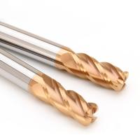 China D4 D20 Carbide End Mill , HRC58 Solid 4 Flute Milling Cutter For CNC Machining for sale