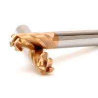 China D4 D20 Carbide End Mill , HRC58 Solid 4 Flute Milling Cutter For CNC Machining for sale