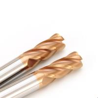 China D4 D20 Carbide End Mill , HRC58 Solid 4 Flute Milling Cutter For CNC Machining for sale
