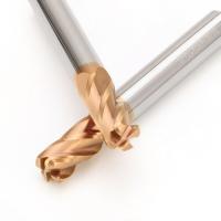 China D4 D20 Carbide End Mill , HRC58 Solid 4 Flute Milling Cutter For CNC Machining for sale
