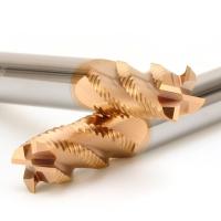 China HRC58 Solid Carbide Roughing End Mill Cutter Nano Coating For Steel for sale