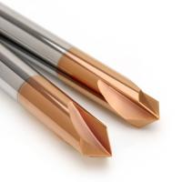 China Chamfer Carbide End Mill HRC58 Solid 90 Degree 3 Flutes For CNC Engraving Machine Tool for sale