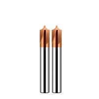China Solid Carbide Chamfer End Mill 4 Flutes 90 Degree R0.5R1R2R3 for sale