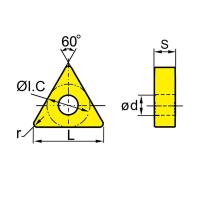 China Triangle Carbide Turning Insert For Stainless Steel TNMG160404/8L/R-S/C for sale