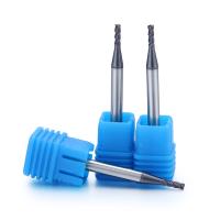 China Aluminum Long Neck Micro Diameter End Mill With 0.1mm Corner Radius for sale