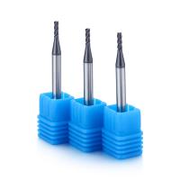 China Aluminum Long Neck Micro Diameter End Mill With 0.1mm Corner Radius for sale