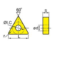 China Carbide Triangle Turning Inserts TNMG160408 For Steel Processing for sale