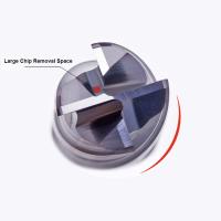 China 62 Degree Solid Carbide Milling Cutter 4 Flutes 50mm Center Cutting for sale