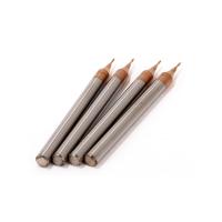 China 3mm Shank Micro Diameter End Mill With 0.1mm Corner Radius 50mm Overall Length for sale