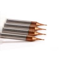 China 3mm Shank Micro Diameter End Mill With 0.1mm Corner Radius 50mm Overall Length for sale