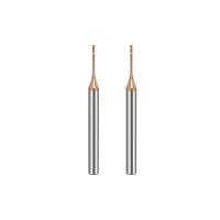 China Tungsten Micro Diameter End Mill With 0.2mm Cutting Edge 2.5mm Flute Length for sale