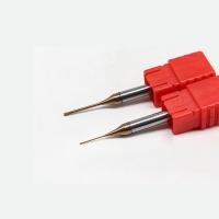 China Tungsten Micro Diameter End Mill With 0.2mm Cutting Edge 2.5mm Flute Length for sale