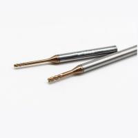 China Tungsten Micro Diameter End Mill With 0.2mm Cutting Edge 2.5mm Flute Length for sale
