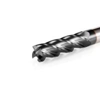 China Solid Carbide Micro Diameter End Mill 4 Flutes HRC 58 Degree For Milling Tools for sale