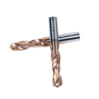 China Straight Flute Carbide Drill Bits With Tungsten Steel Grade Titanium Nitride Coating for sale