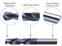 China Straight Flute Carbide Drill Bits With Tungsten Steel Grade Titanium Nitride Coating for sale