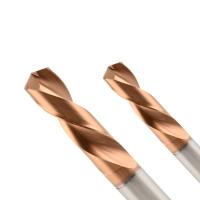 China Straight Flute Carbide Drill Bits With Tungsten Steel Grade Titanium Nitride Coating for sale