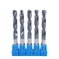 China Straight Flute Carbide Drill Bits With Tungsten Steel Grade Titanium Nitride Coating for sale