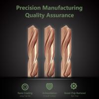 China Right Hand Carbide Drill Bits 2-3/4 Length For Metal Drilling for sale