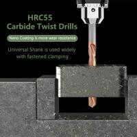 China Right Hand Carbide Drill Bits 2-3/4 Length For Metal Drilling for sale