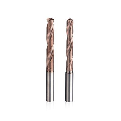 China Right Hand Cutting Carbide Twist Drill With Titanium Nitride Coated for sale