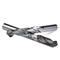 China Right Hand Cutting Carbide Drill Bits With Round Shank Titanium Nitride Coating for sale