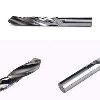China Right Hand Cutting Carbide Drill Bits With Round Shank Titanium Nitride Coating for sale