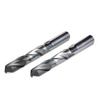 China Right Hand Cutting Carbide Drill Bits With Round Shank Titanium Nitride Coating for sale