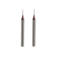 China Precise Micro Diameter Long Neck End Mill For Aluminum Copper Steel for sale