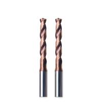 China 5XD Round Shank solid carbide drills factory direct sale step drill for steel and iron for sale
