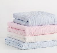 China Fluffy 144X116 40S Thick Swaddle Gauze Fabric 6 Layers For Kids for sale