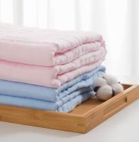 China Healthy 100% Cotton 40S Yarn Swaddle Gauze Fabric Three Layers for sale
